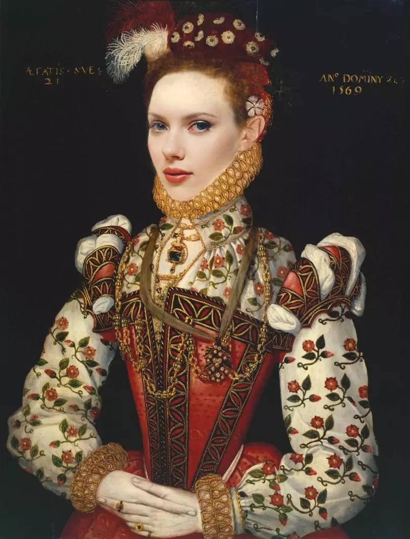 Emerging artist impressively merges 16th Century paintings with modern day celebs 7581_1