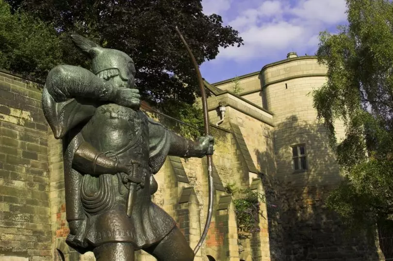 Robin Hood, Robin Hood ee Nottingham Castle. Xuquuqda Sawirka: [Shutterstock.com] (http://www.shutterstock.com)