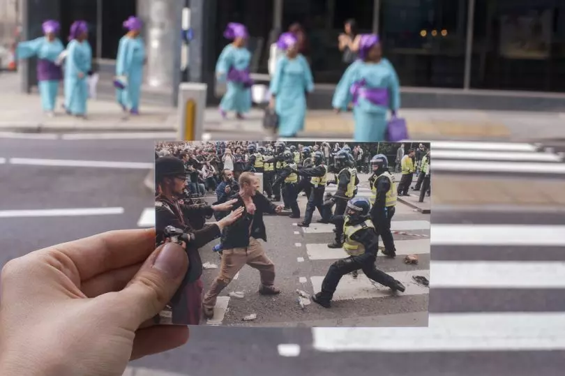 G20 Double Takes : Photographies avant et après des manifestations dans les rues de Londres 7869_9