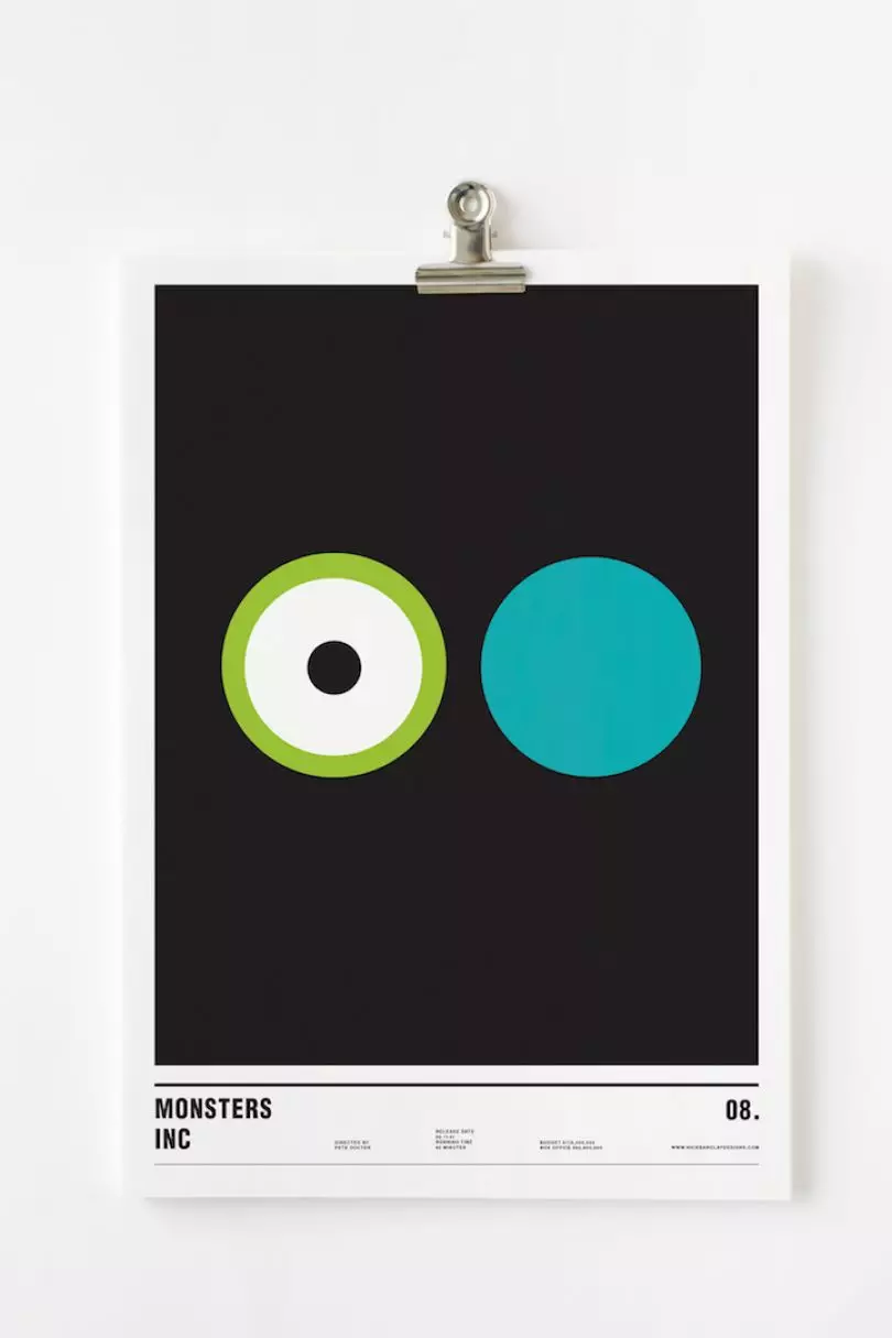 Untwerper makket minimalistyske posters fan ferneamde films mei allinich sirkels 7933_10