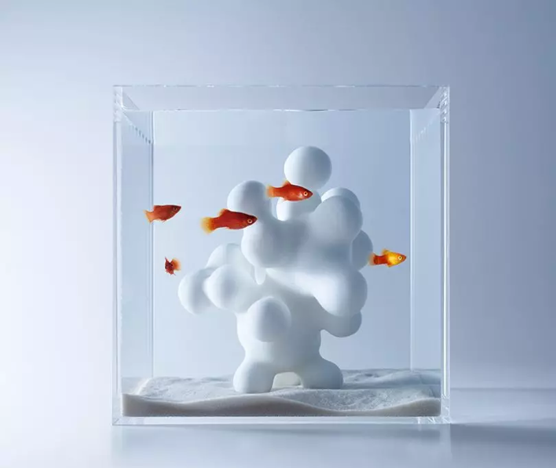 Ebe mmiri: Aquarium nke pere mpe na-ese n'elu echiche nke mbipụta 3D n'okpuru mmiri 8186_8