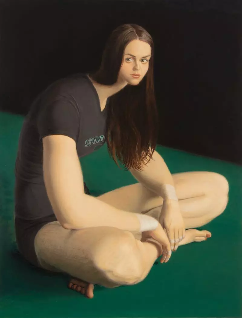 Jansson Stegner's hyperreal paintings of strong women invert gender roles and challenge identity and power