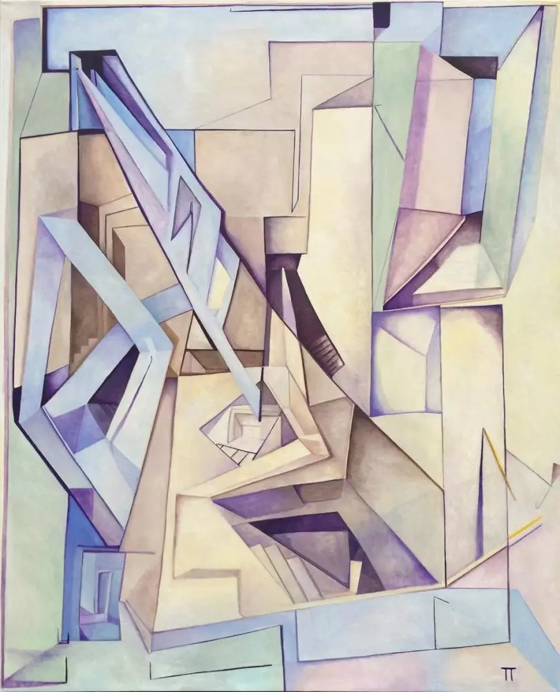 Geometric Surrealism: JT Thompson's labyrinth style paintings 8239_2