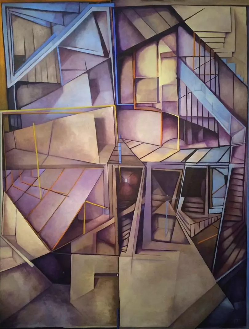 Geometric Surrealism: JT Thompson's labyrinth style paintings 8239_5