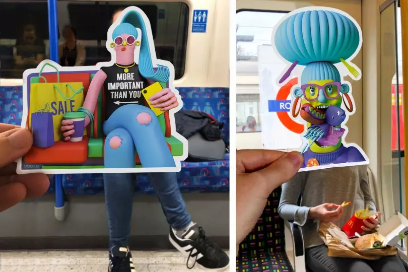 Bad Tube Etiquette: Dizajnirajte Ladove 3D radove koji ilustruju loše ponašanje u londonskom metrou 8440_8