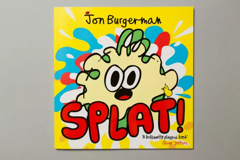 Jon Burgerman va Splat! pour le plaisir nouveau livre pour enfants qui écrase tout à l'intérieur