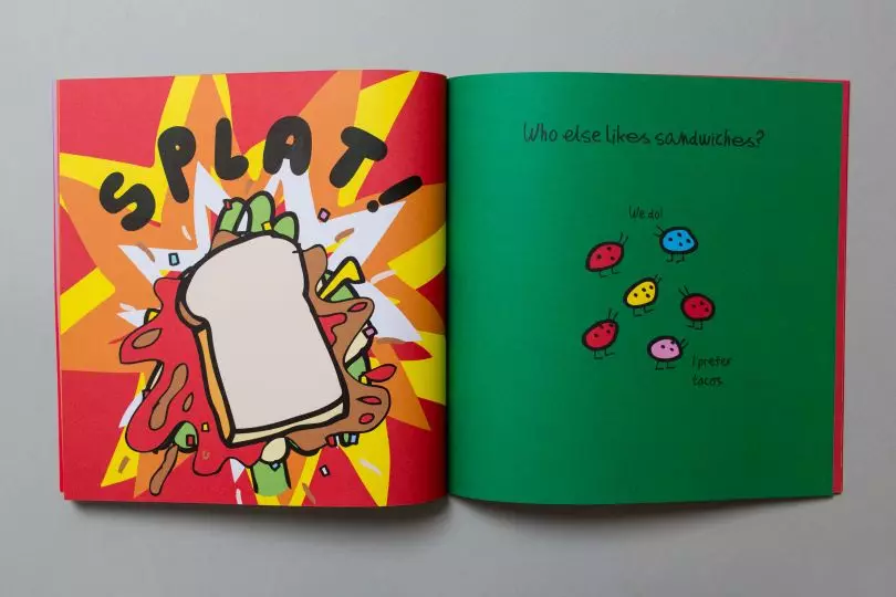 Jon Burgerman ទៅ Splat! សម្រាប់ការសប្បាយ សៀវភៅកុមារថ្មីដែល squishes អ្វីគ្រប់យ៉ាងនៅខាងក្នុង 8663_4