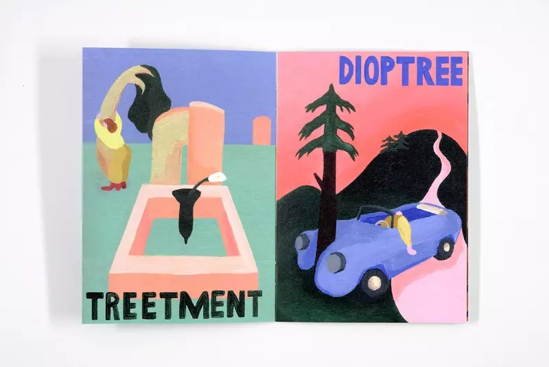 Le zine Treemendous de l'illustratrice berlinoise Jill Senft sur les arbres et les jeux de mots