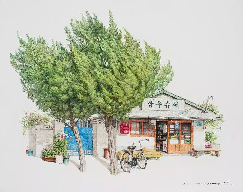 Bekoorlike nuwe skilderye van Suid-Korea se klein geriefswinkels deur Me Kyeoung Lee 8747_1