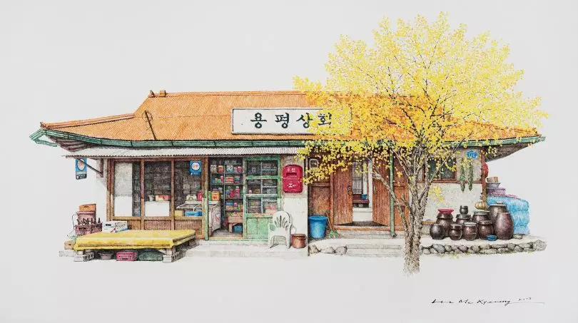Bekoorlike nuwe skilderye van Suid-Korea se klein geriefswinkels deur Me Kyeoung Lee 8747_4