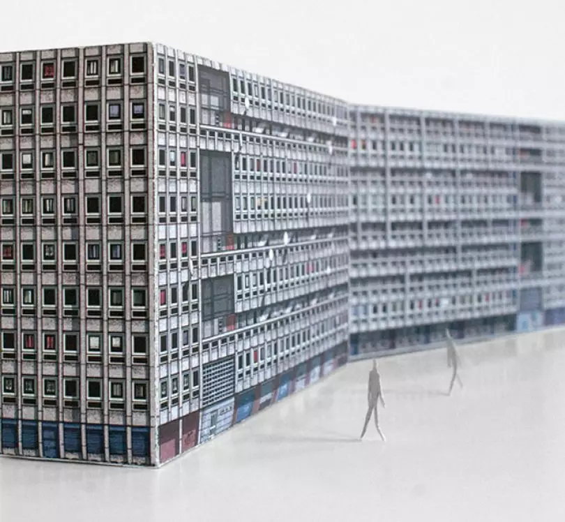 Edificios brutalistas en miniatura en papel por el estudio de diseño Zupagrafika 8788_2