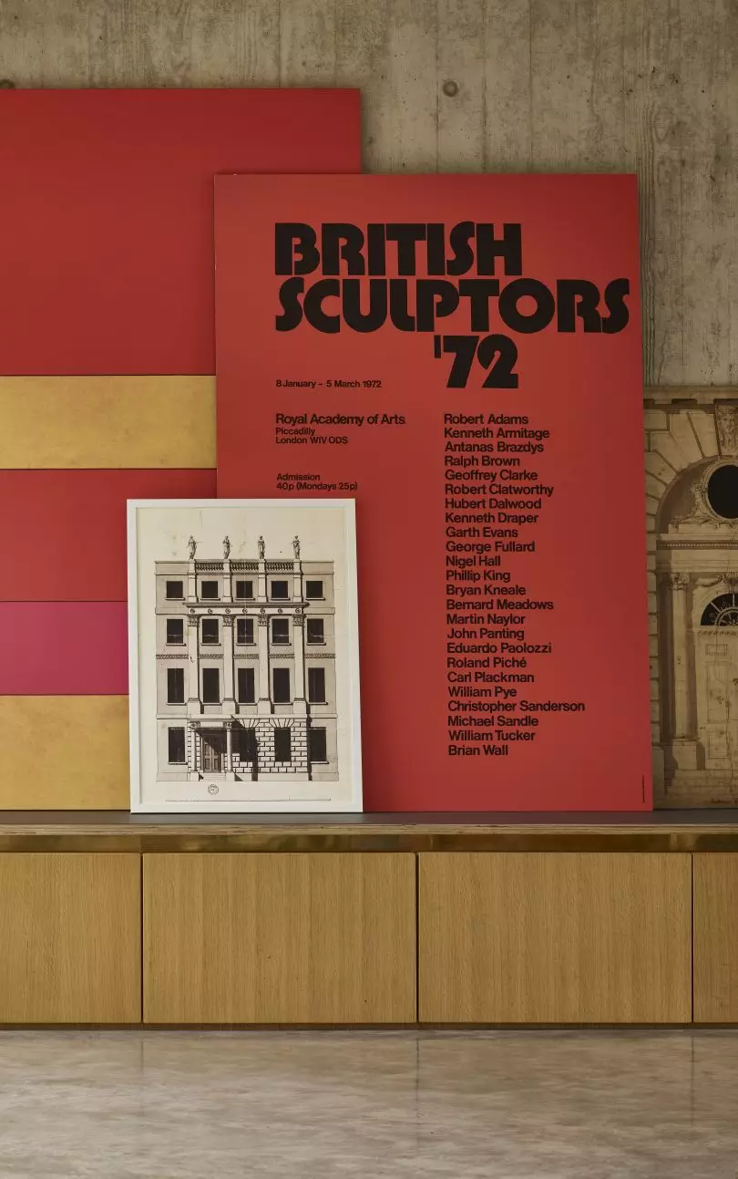 RA British Sculptors Exhibition 1972 โปสเตอร์มหากาพย์จาก Royal Academy of Arts Collection