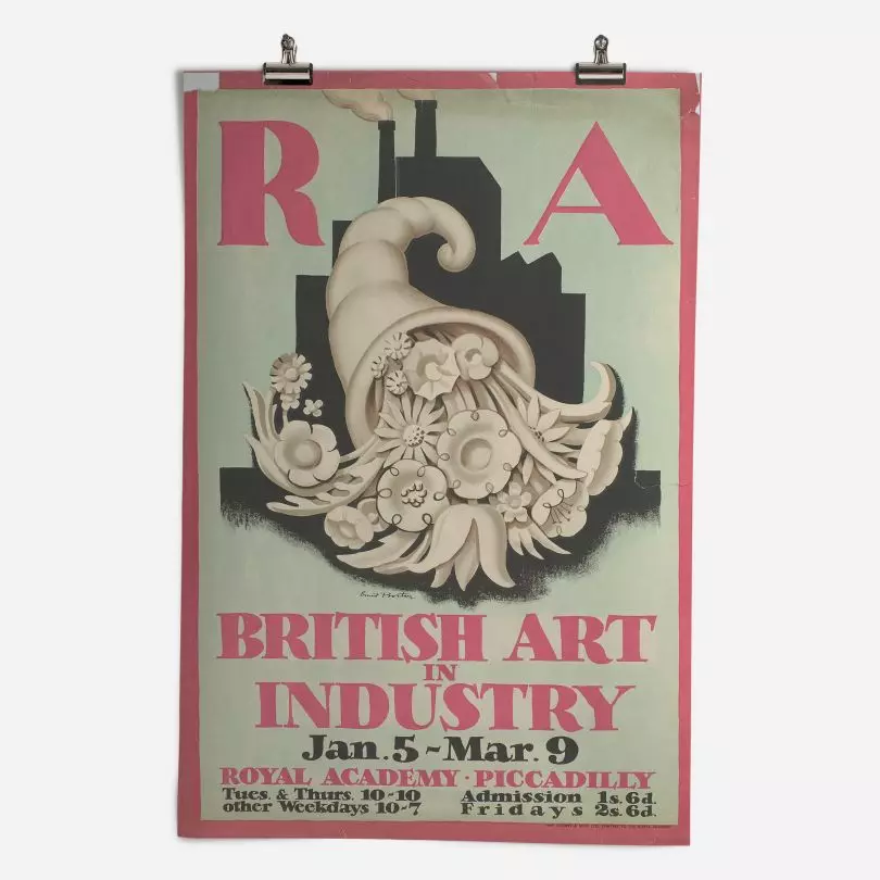 RA British Art in Industry Exhibition 1935 Epikus poszter a Királyi Művészeti Akadémia gyűjteményéből