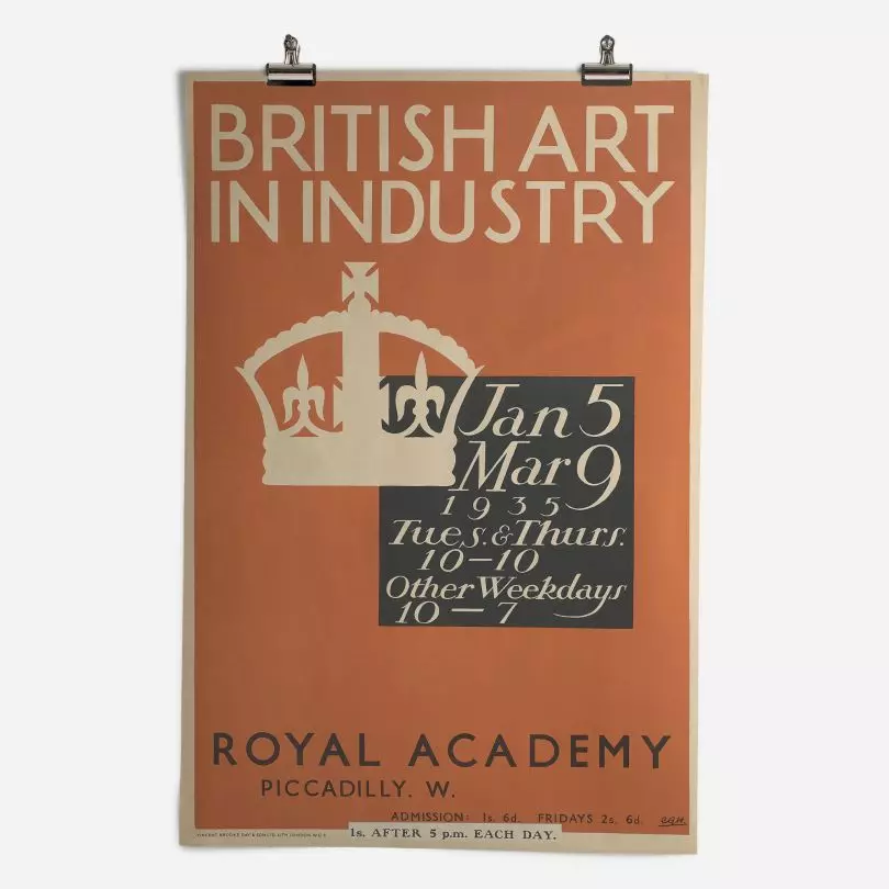 RA British Art in Industry Exhibition 1935 Epikus poszter a Királyi Művészeti Akadémia gyűjteményéből