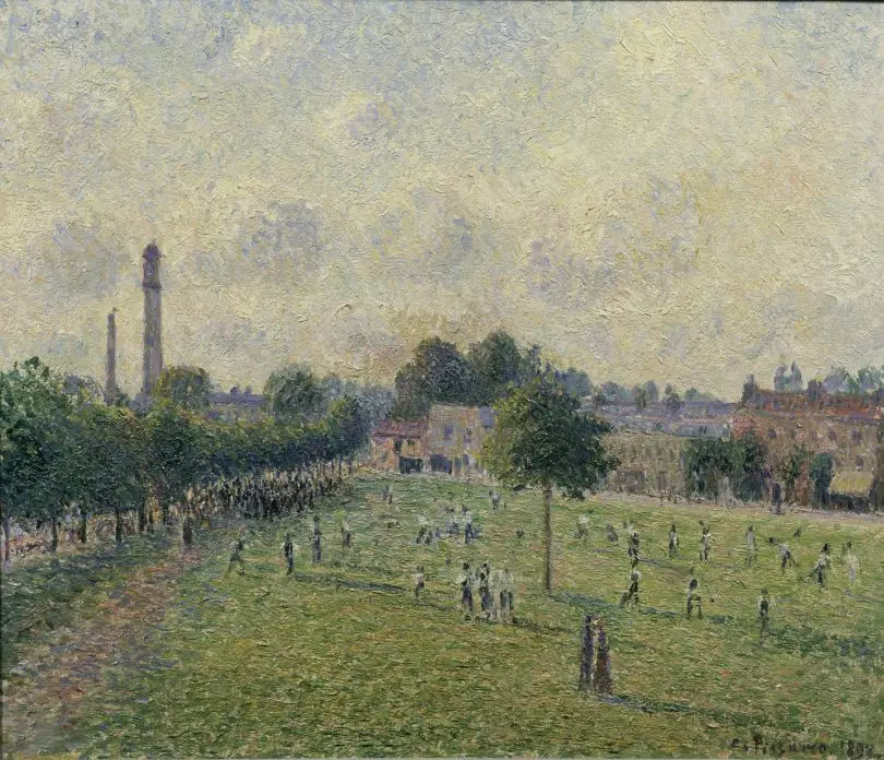 Camille Pissarro (1830 – 1903) Kew Green 1892 Ölfarben op Leinwand 460 x 550 mm Musée d'Orsay (Paris, Frankräich)