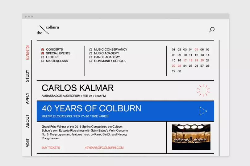 The Colburn: برندسازی که ماهیت موسیقی را برای مدرسه هنرهای نمایشی منتقل می کند 8841_6