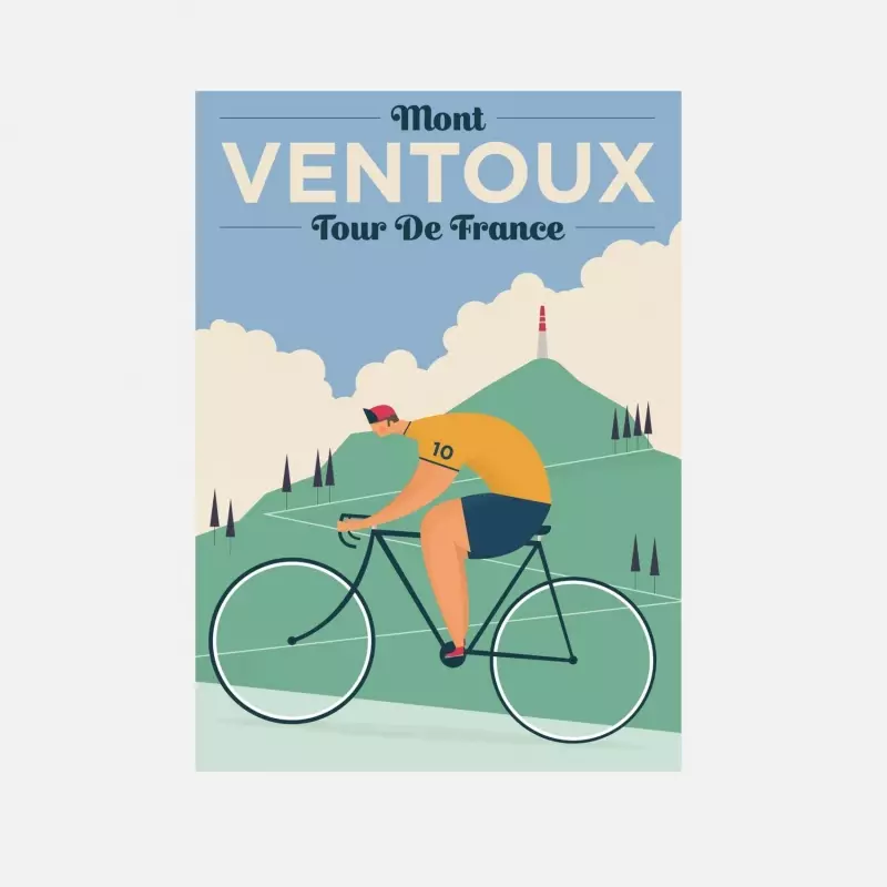 Top 10 Tour de France inspirasi prints kanggo siklus-gila kreatif