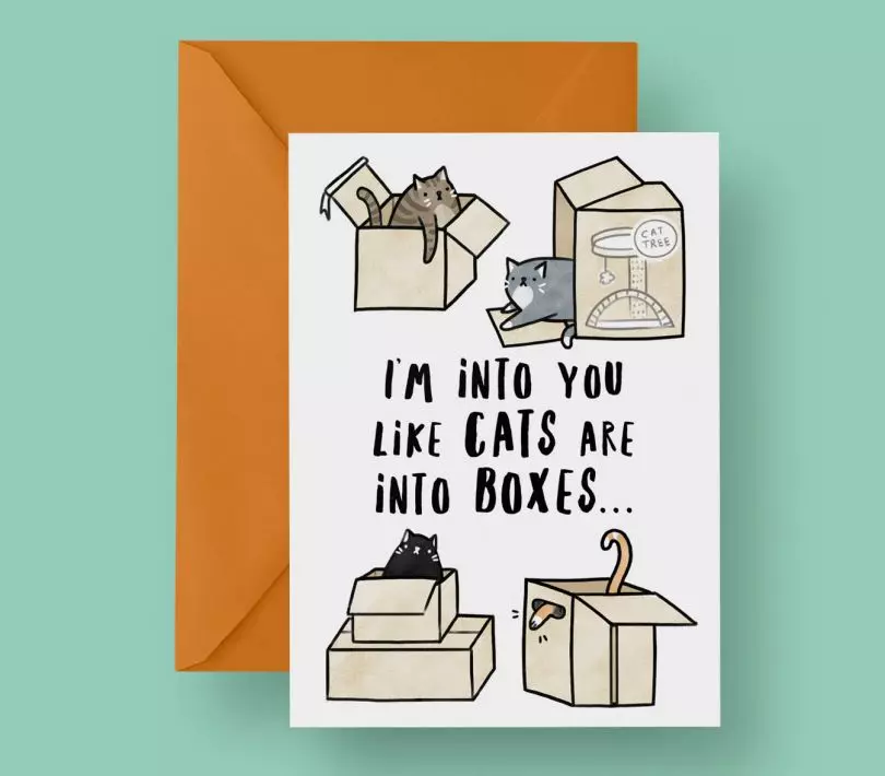Presyo sa £2.75 | [Bilhin ang card](https://www.etsy.com/uk/listing/489974276/im-into-you-like-cats-are-into-boxes?ga_order=most_relevant&ga_search_type=all&ga_view_type=gallery&ga_search_query=valentines%20card&ref sr_gallery-1-30)