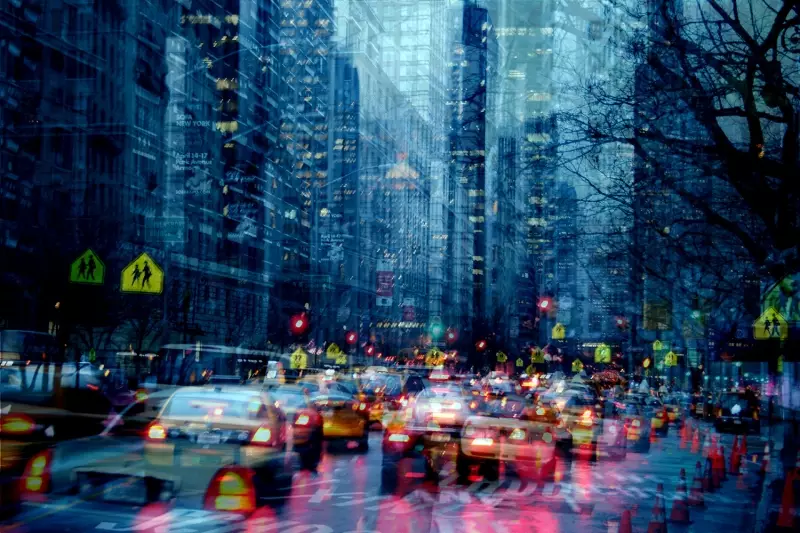 Urban Melodies: Photographer layers multiple images to create stunning city artworks