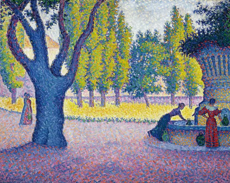 Paul Signac Saint Tropez, Fontaine des Lices, 1895