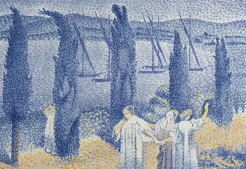 Henri-Edmond Cross Promenade ياكى Cypresses (La Promenade ياكى Les cyprès) 1897