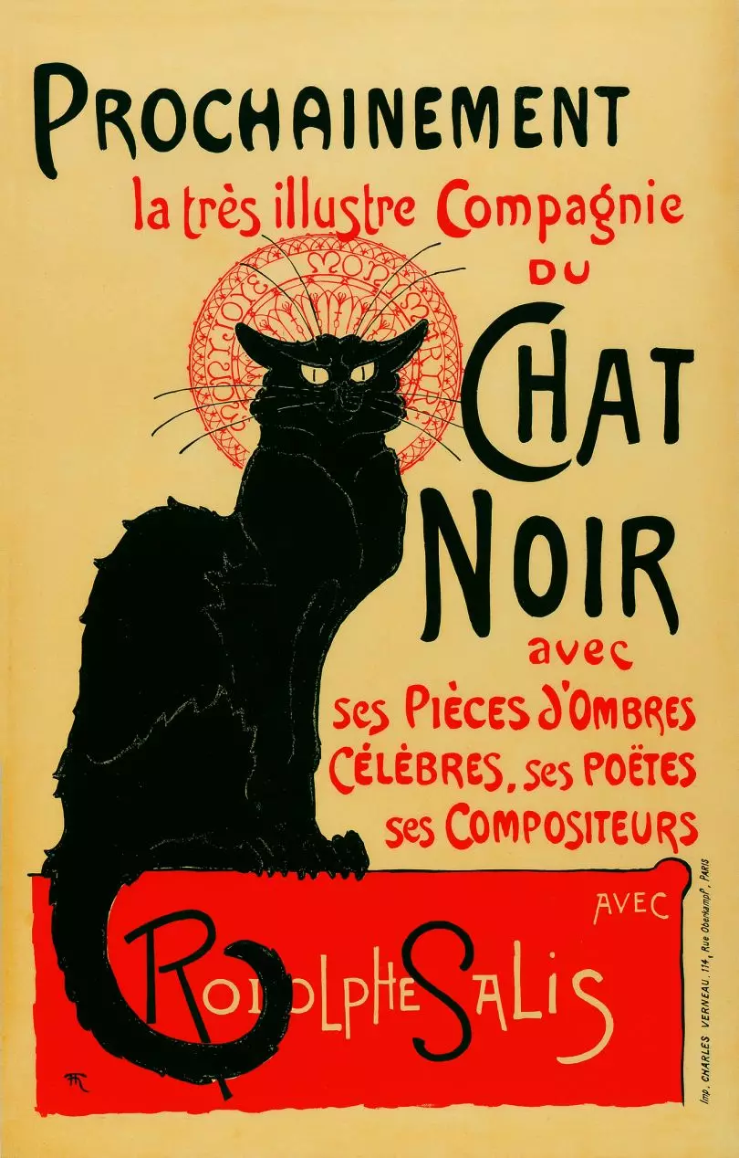 Théophile-Alexandre Steinlen Zelo slavna družba Chat Noir (La très illustre Compagnie du Chat Noir), 1896