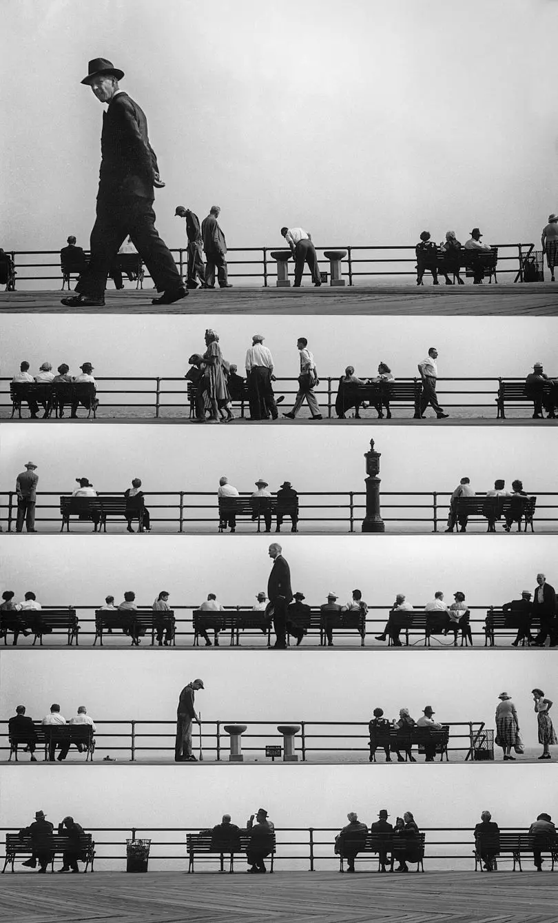 Boardwalk Sheet Music Montage, 1952 © Biendomo de Harold Feinstein Ĉiuj rajtoj rezervitaj