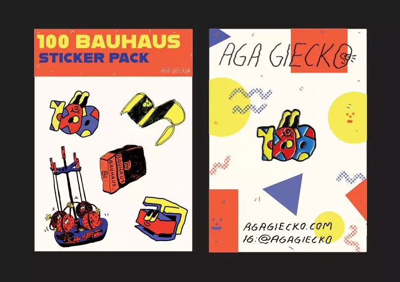 រូបភាពដែលបំផុសគំនិតដោយ Bauhaus ដ៏ស្រស់ស្អាតពី Aga Giecko ដើម្បីអបអរសាទរខួបមួយសតវត្សរបស់សាលា 9071_2