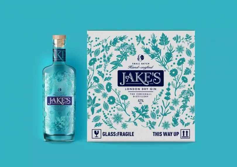 Design Activitys utsökta förpackningsdesign för handgjorda Jake's Gin i små partier 9087_4