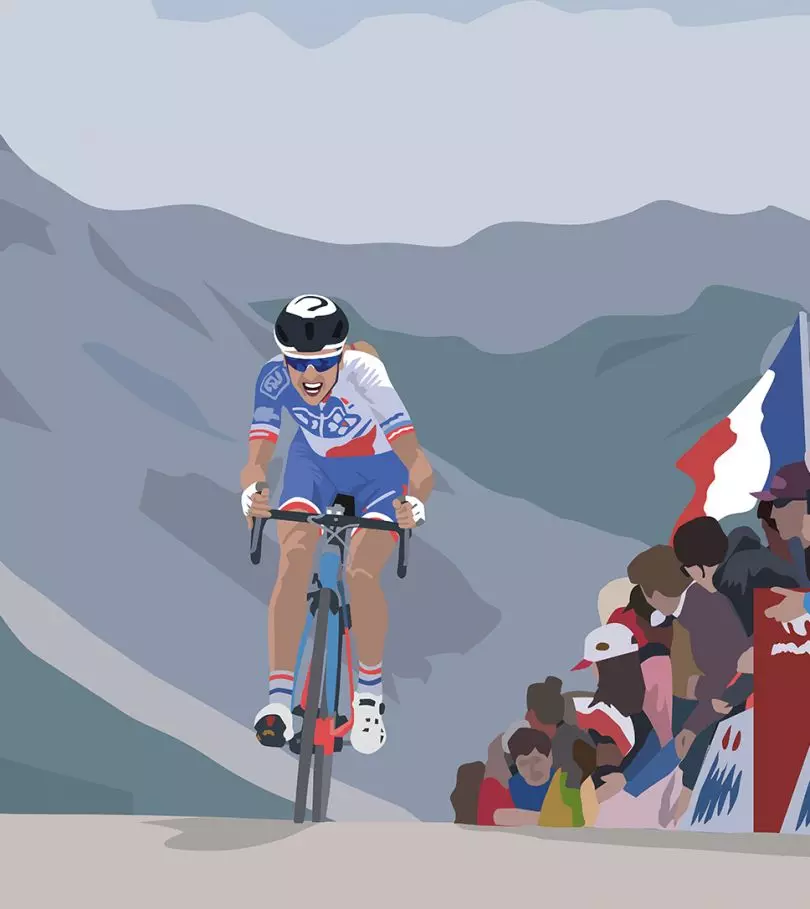 Иллюстрации художницы и велосипедистки Джен Льюис для UCI, посвященные Всемирному дню велосипеда. 9091_1