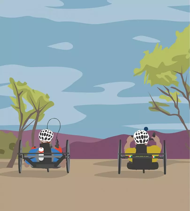 Иллюстрации художницы и велосипедистки Джен Льюис для UCI, посвященные Всемирному дню велосипеда. 9091_9