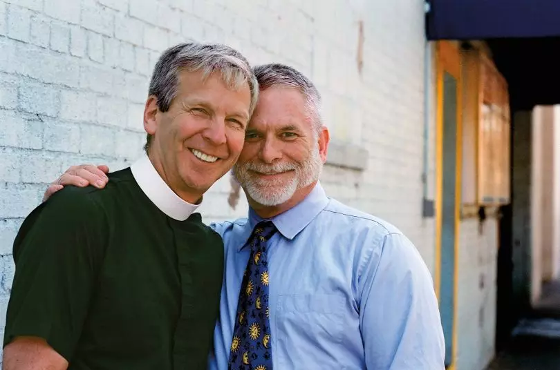 Mark Erson (esquerda) e Scott Jordan L Pastor na igrexa de St. Lutheran, Nova York © Delphine Diallo