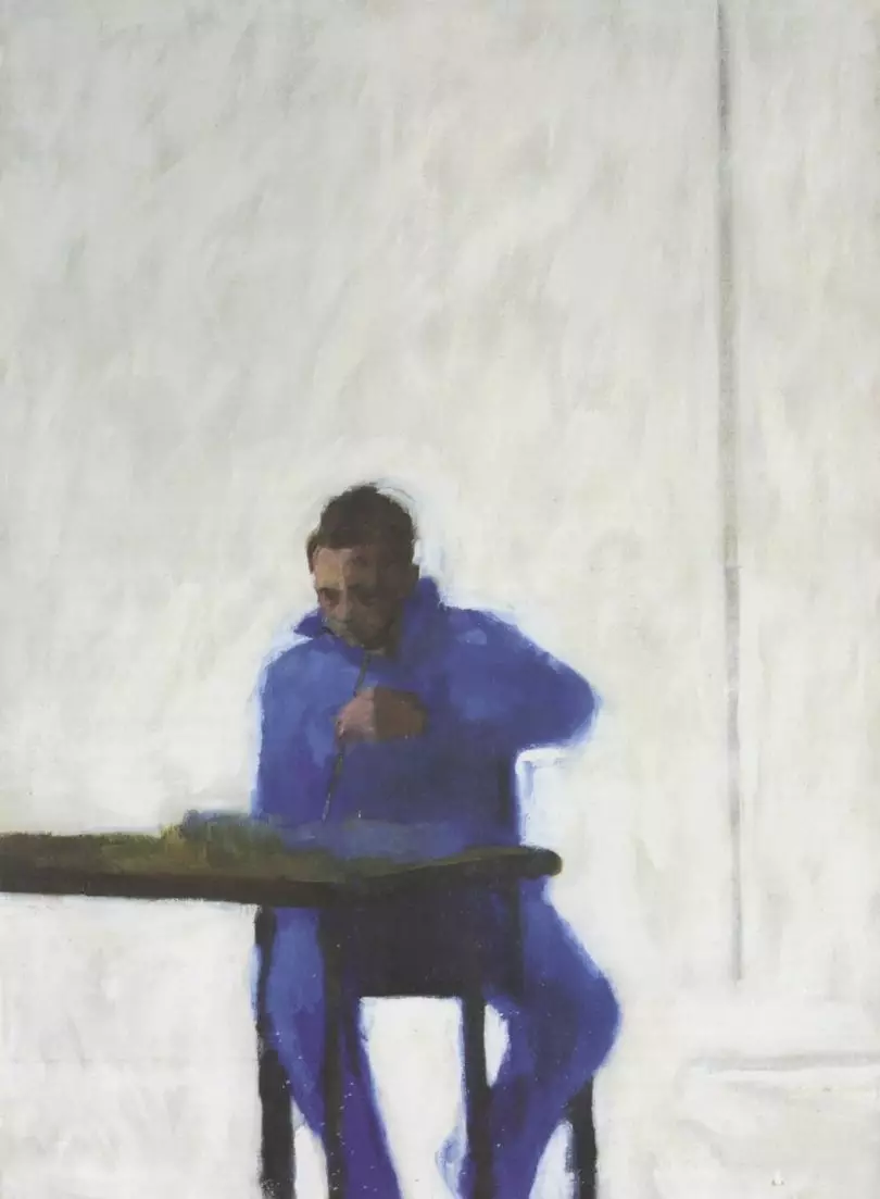 Victor Willing, Self Portrait, 1957, oli holim'a seile © The Artist's Estate. Ka tlhahiso ea CB. Litšoantšo tsohle li amoheloa ke Hastings Contemporary