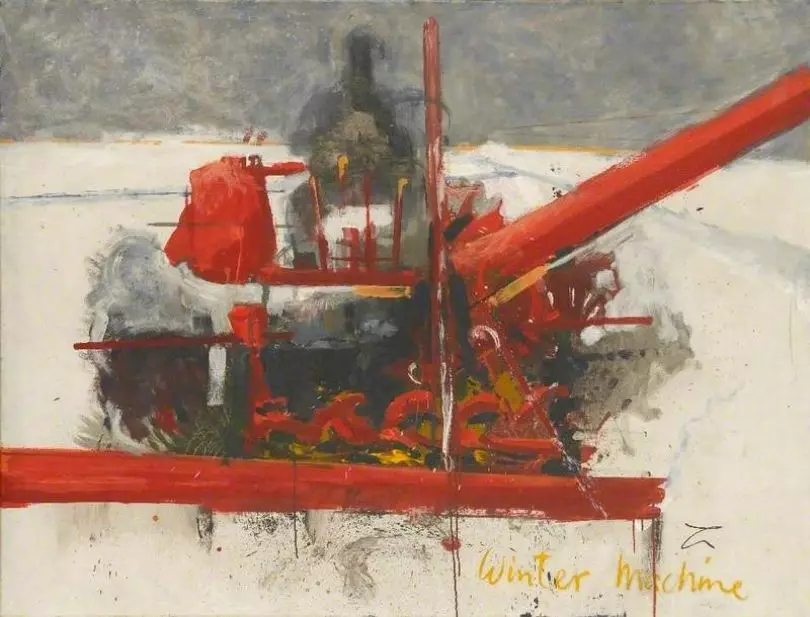 Victor Willing, Winter Machine, 1956, suauu i luga o tapoleni © The Artist's Estate. Fa'aputuga a le Arts Council, Southbank Centre, Lonetona