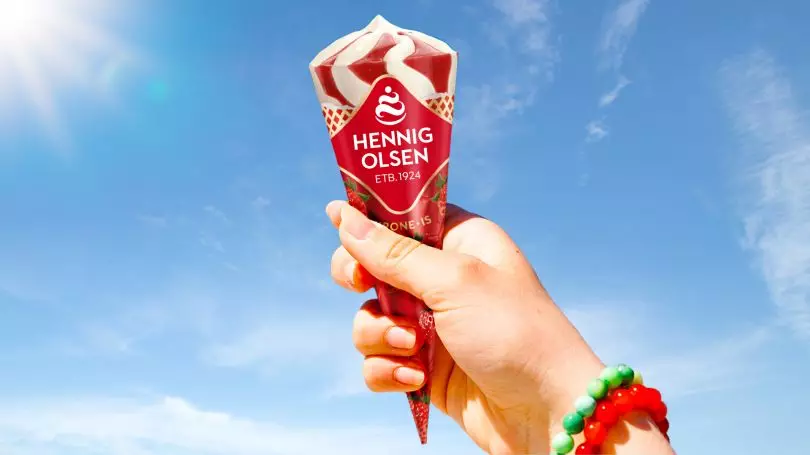 El diseño de JDO para el helado clásico de Hennig-Olsen llega al meollo del asunto 921_2