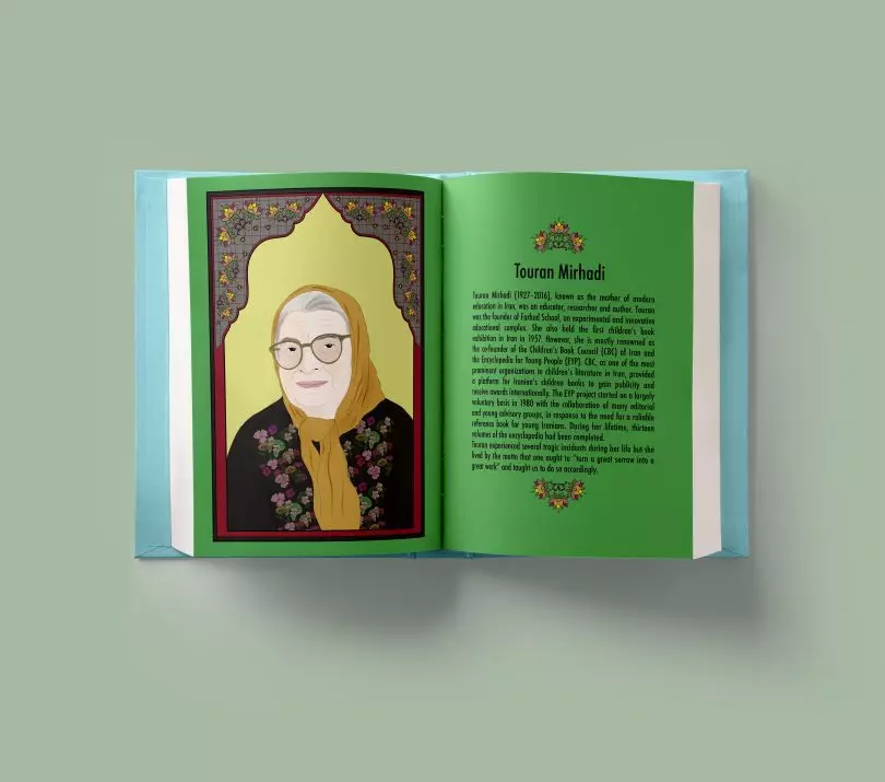 50 Inspiring Iranian Women, egy könyv, amelyet gyönyörűen illusztrált Roshi Rouzbehani 930_4