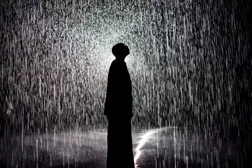 Rain Room: Kunstinstallatie waarmee je binnenshuis regen kunt ervaren zonder nat te worden 9416_5