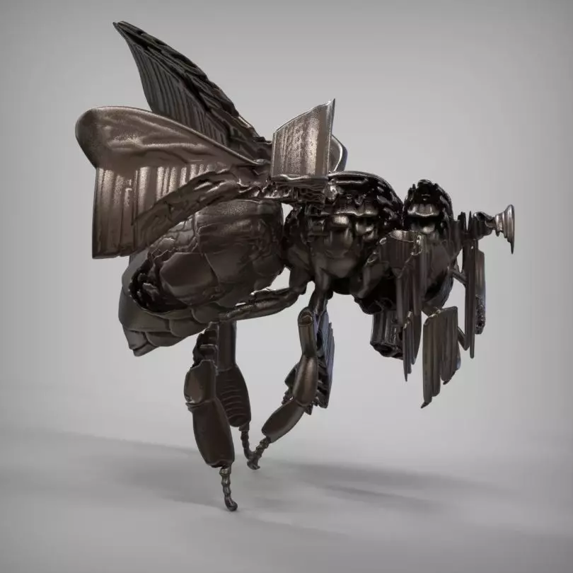 Ai-Da skulptura čebel