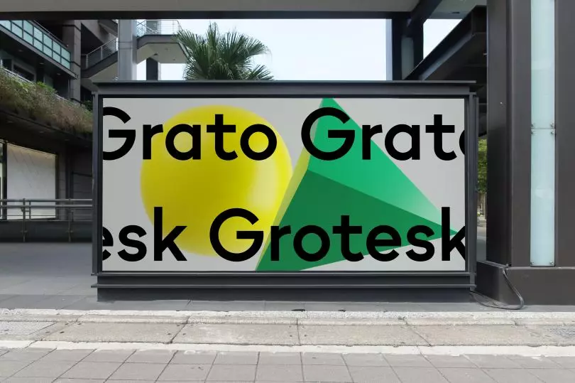 Mae Grato & Gratimo gan TypeMates yn gwneud system o wynebau-deipiau wedi'u cysylltu â geometreg 957_10