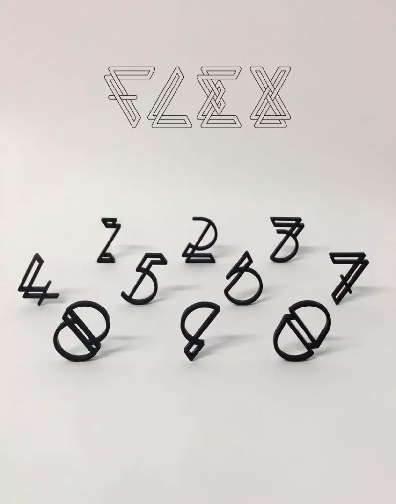 I-Flex: Ukuhlolwa kwe-Laser cut typographic kaMark Richardson ngokubambisana noFred Aldous 9649_2