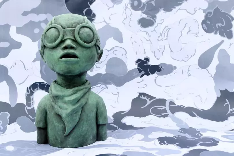 As esculturas de bronce Flyboy de Hebru Brantley aparecen nun espectáculo inmersivo de tres días 9680_4