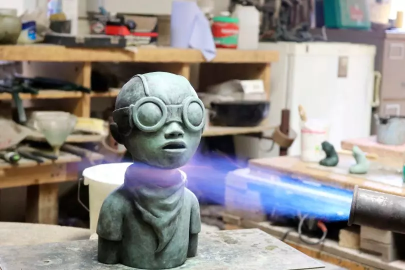 As esculturas de bronce Flyboy de Hebru Brantley aparecen nun espectáculo inmersivo de tres días 9680_9