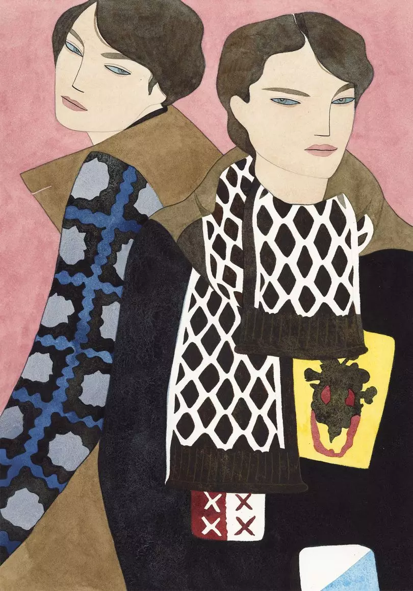 Des aquarelles de mode fraîches de Kelly Beeman qui dépeignent des personnages colorés dans un monde vivant 9727_7