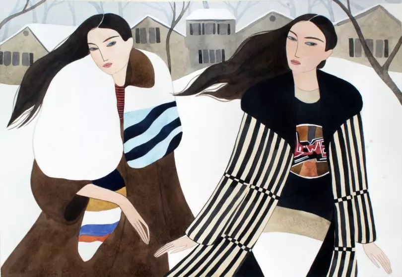 Fresh fashion watercolours by Kelly Beeman that portray colourful characters in a vivid world 9727_8