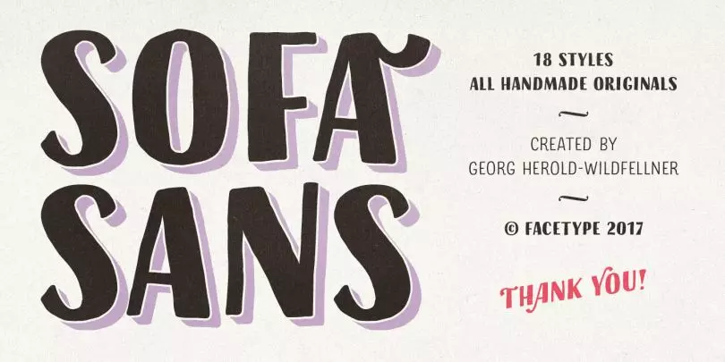 Zanmitay ak fleksib: New handmade font Sofa Sans 9743_5